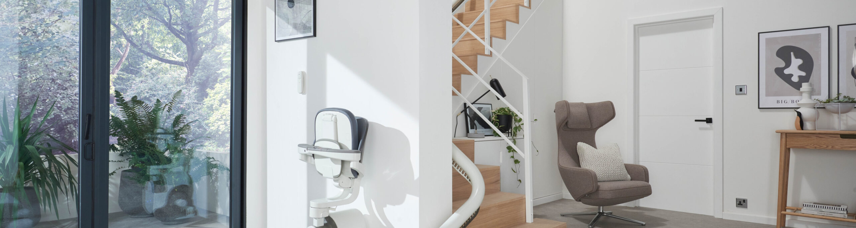 Flow X Curved Stairlift - E & M Lifts LTD